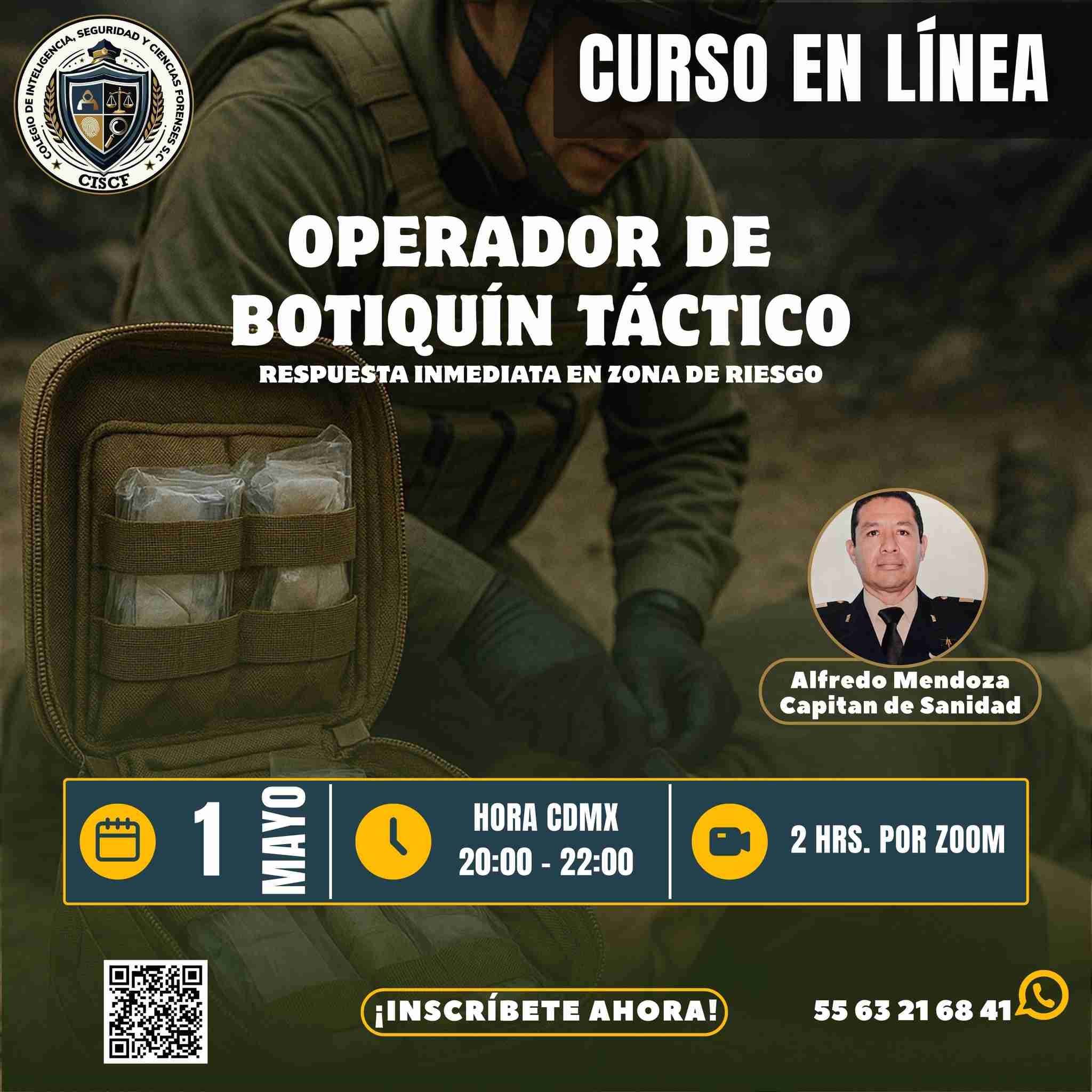Operador de Botiquín Táctico: Respuesta Inmediata en Zona de Riesgo ...