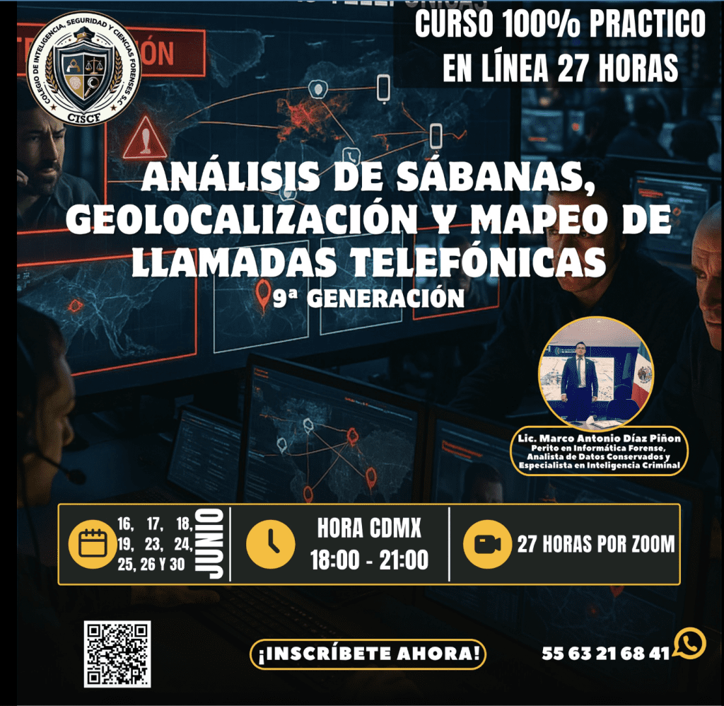 Análisis de Sábanas, Geolocalización y Mapeo de Llamadas Telefónicas ...